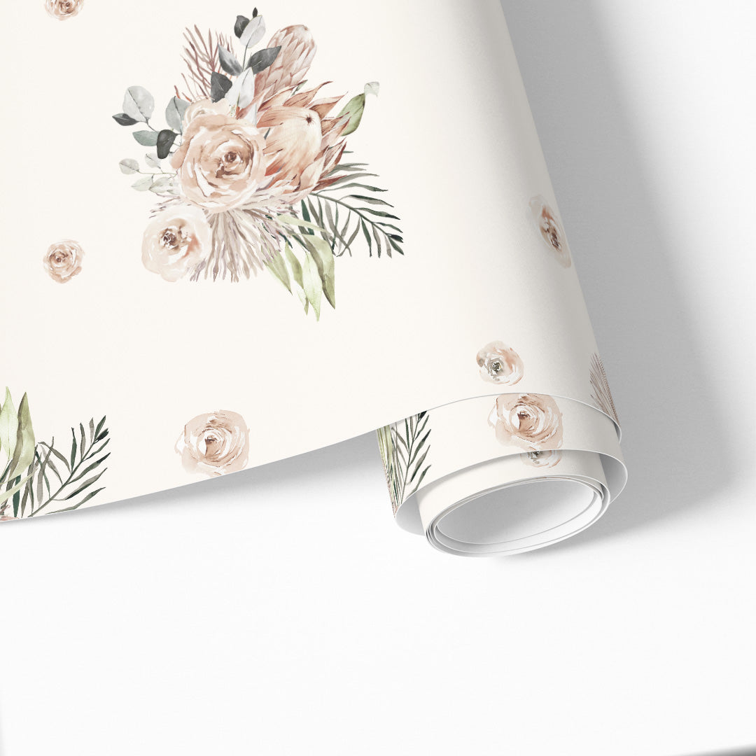 Boho Protea Wallpaper – Stickaroo