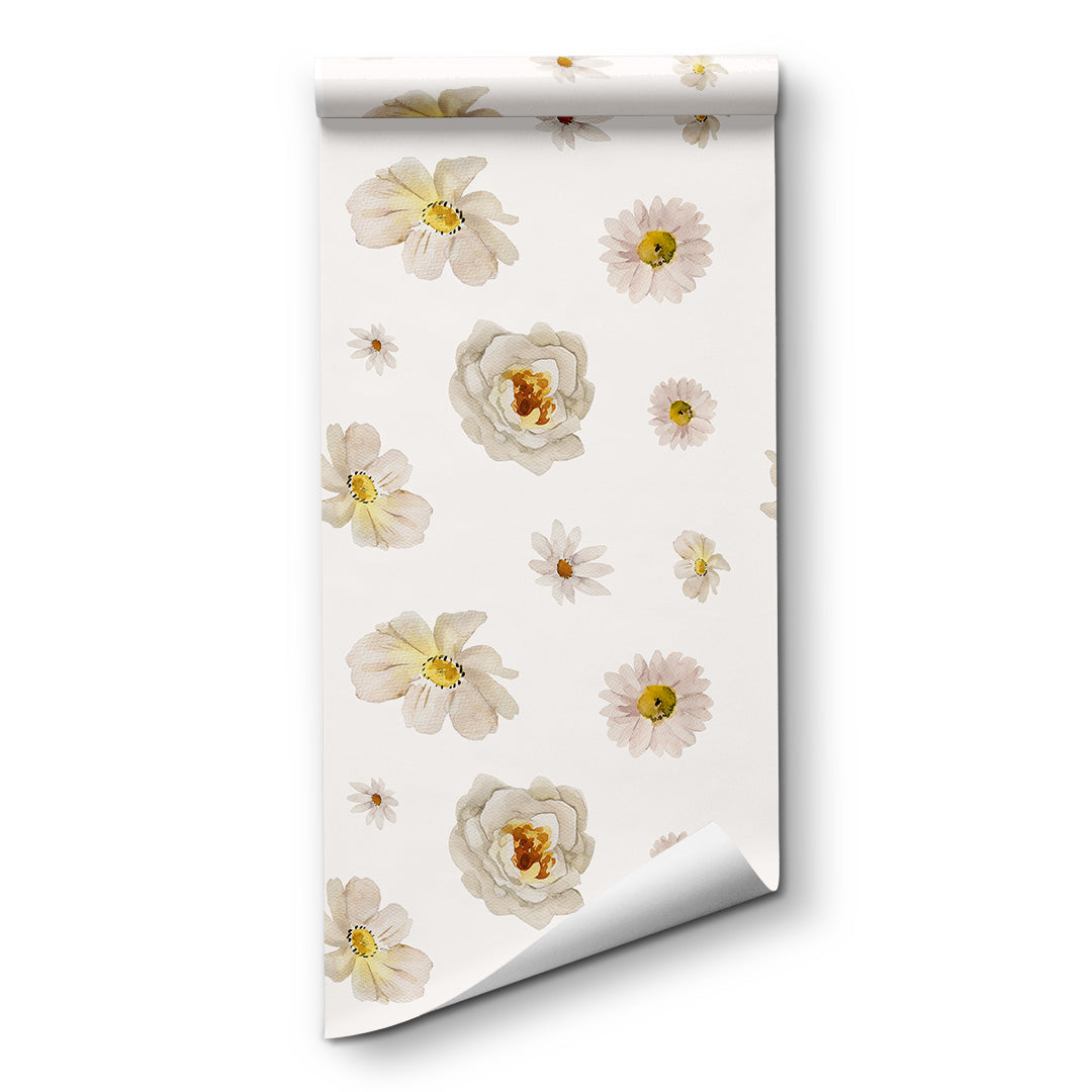 Falling Daisies Wallpaper – Stickaroo