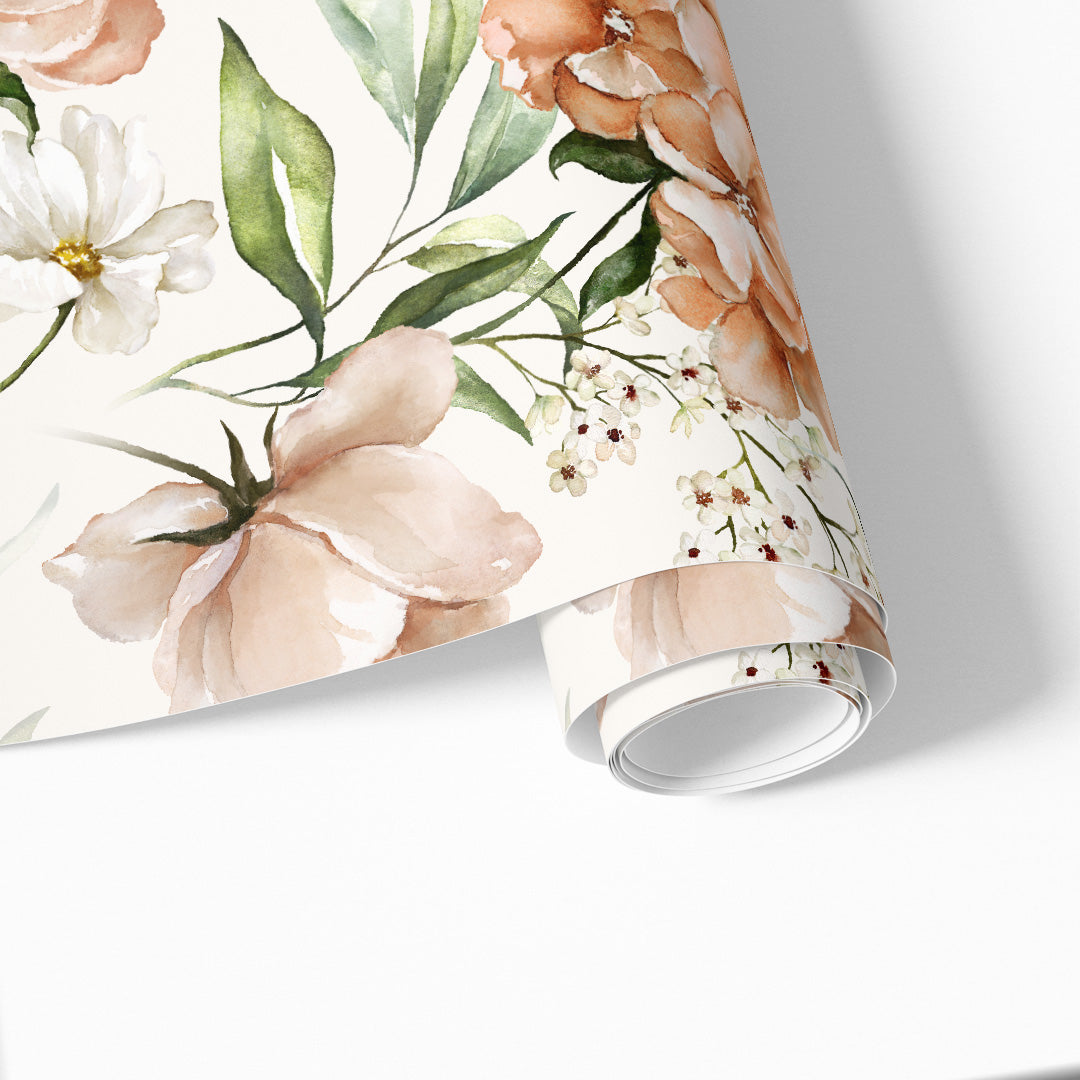 Floral Flourish Wallpaper – Stickaroo