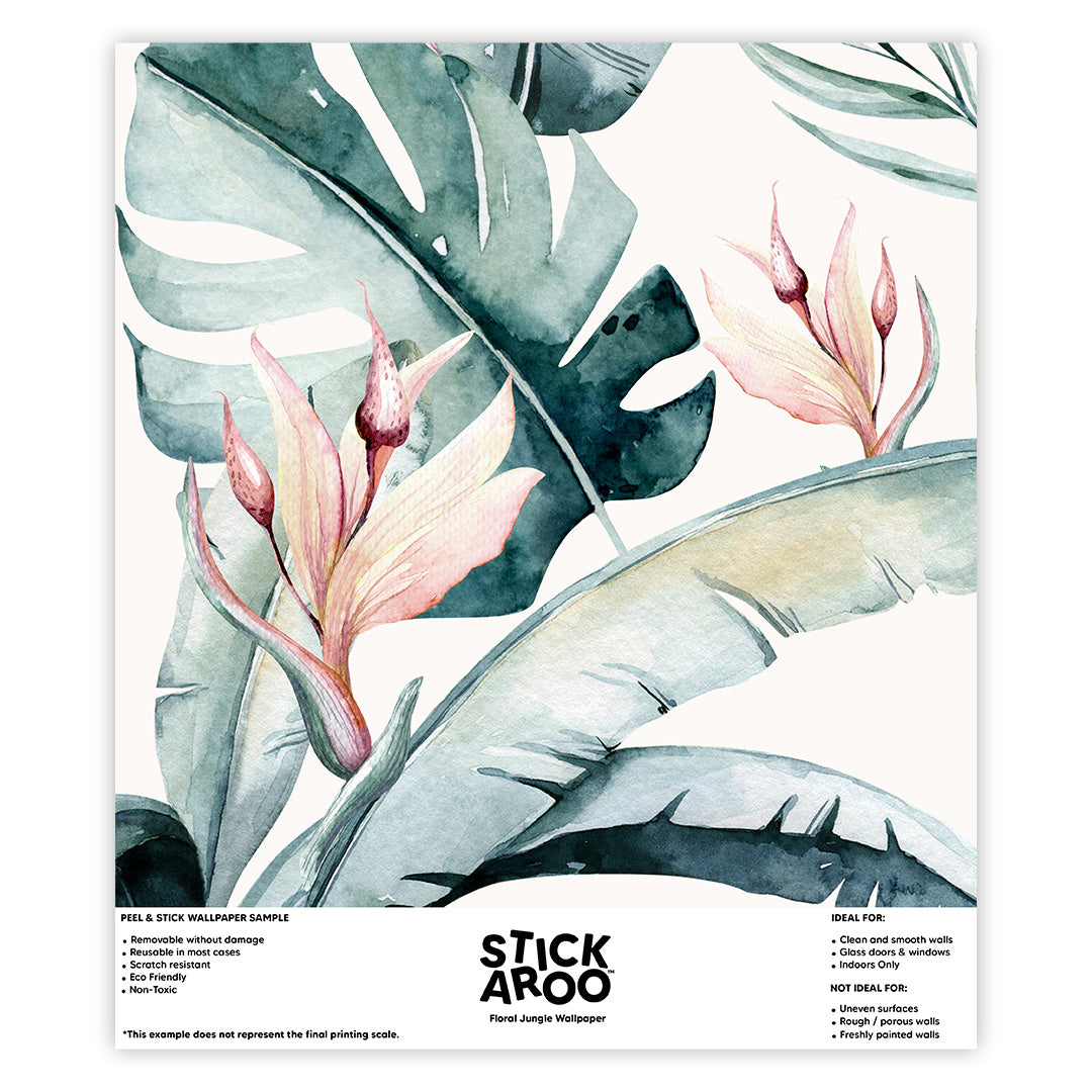 Floral Jungle Wallpaper – Stickaroo