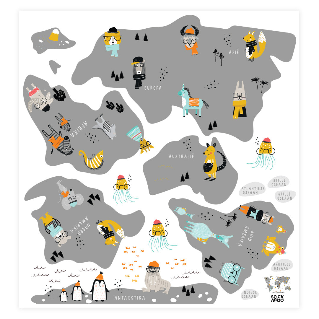 Hipster Map – Stickaroo