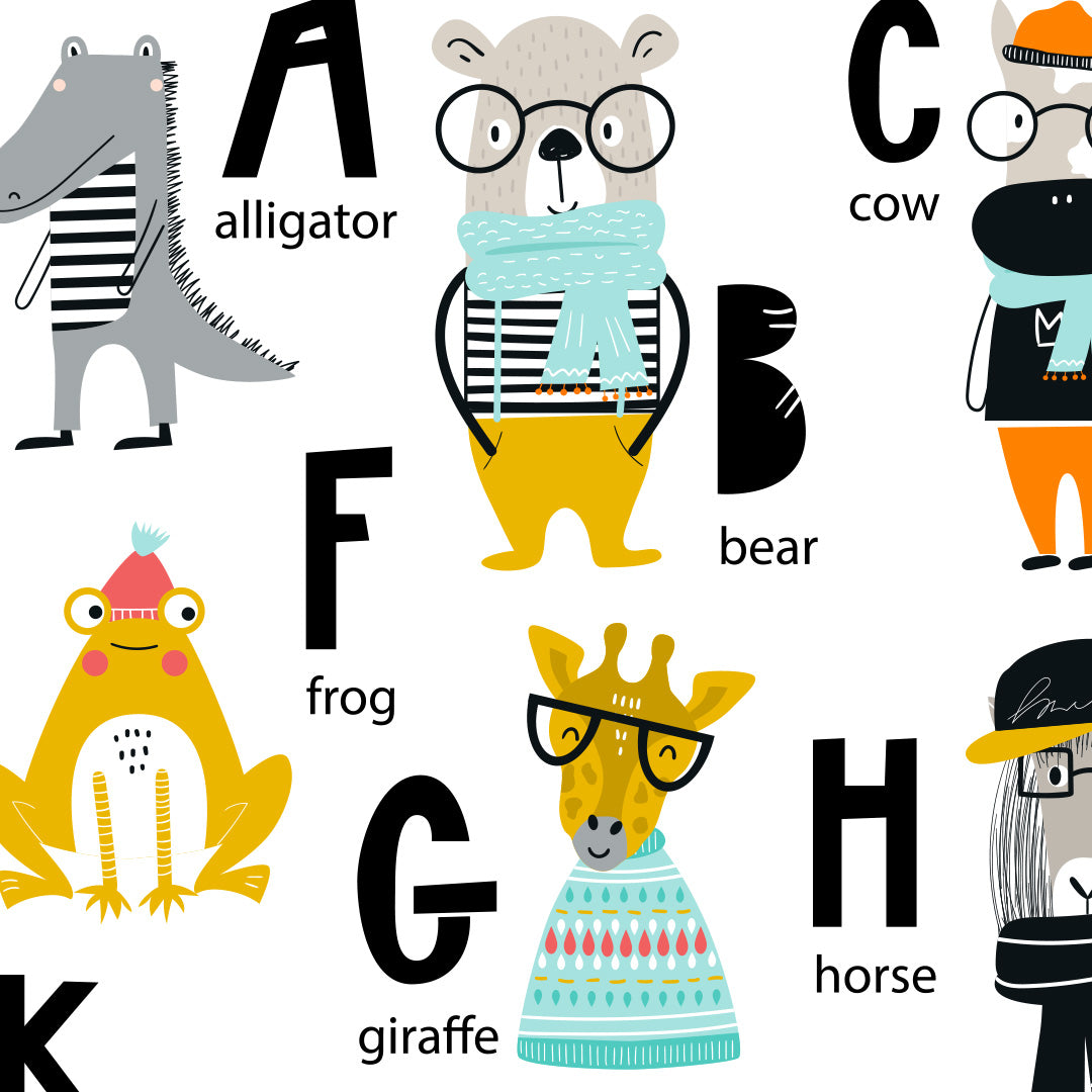 Hipster Alphabet Print – Stickaroo