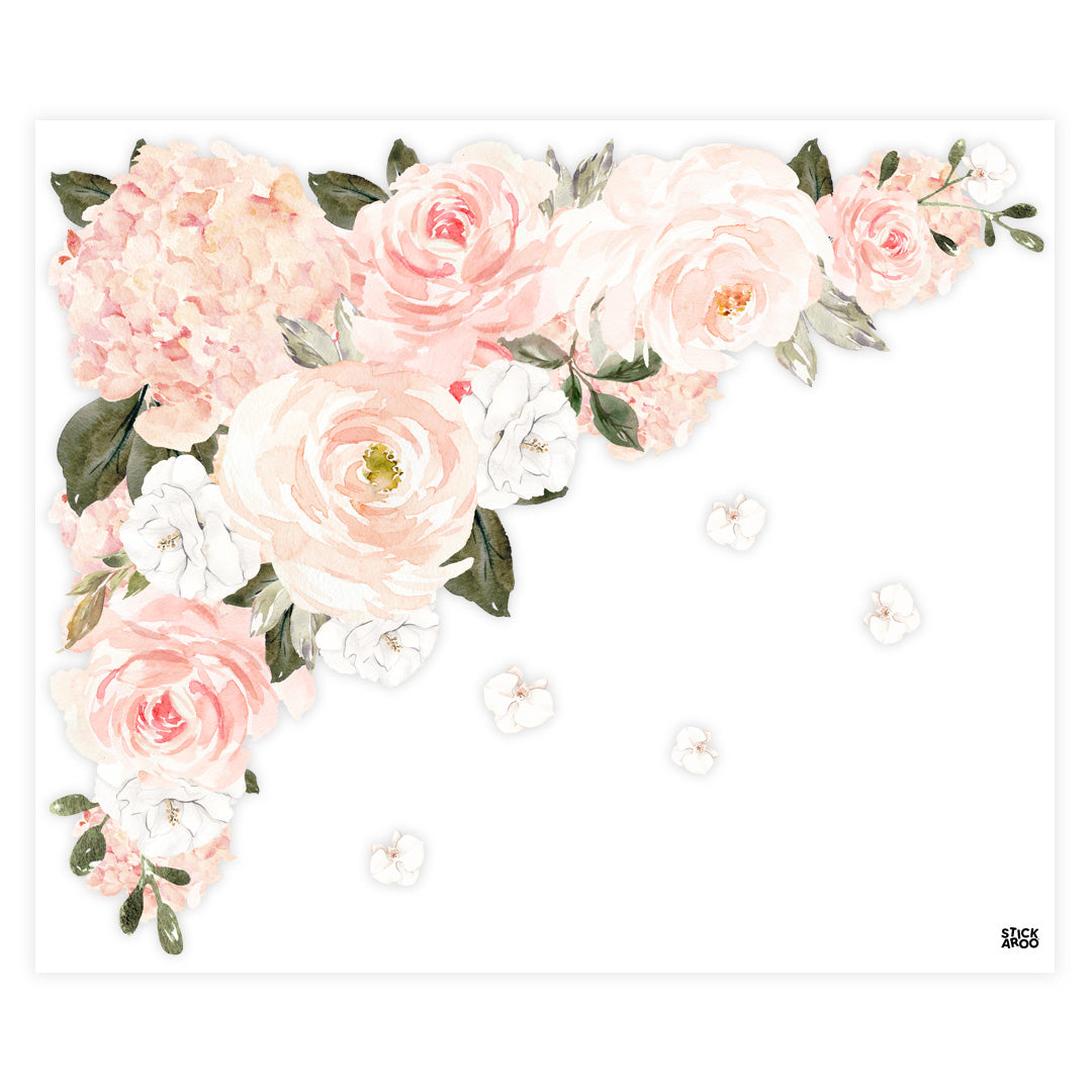 Hydrangea Corner Piece – Stickaroo