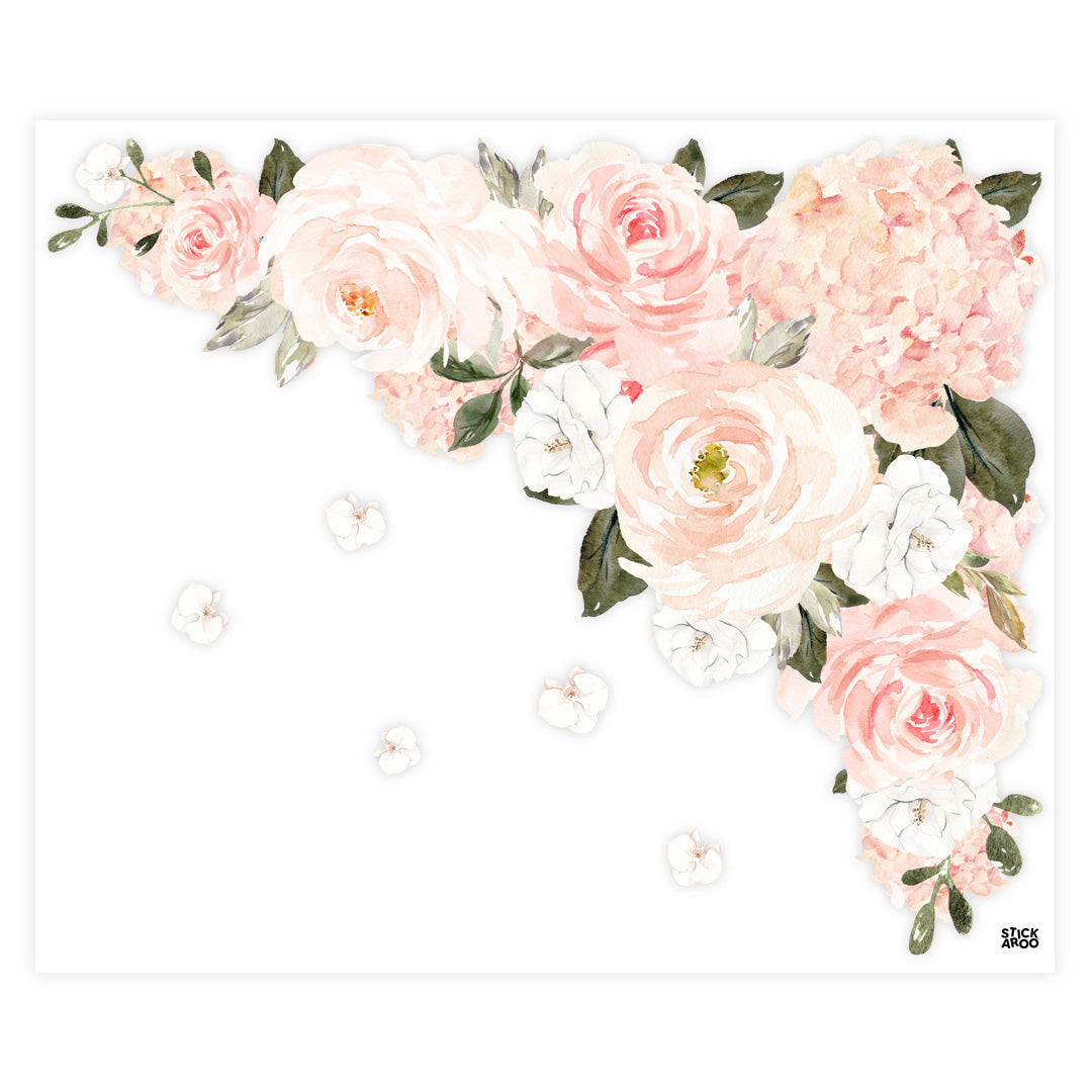 Hydrangea Corner Piece – Stickaroo