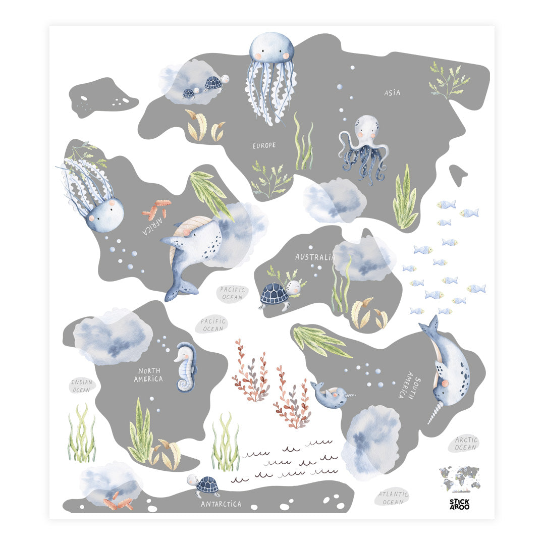 Narwhal Map – Stickaroo