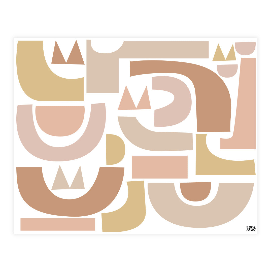 Nude Abstract Shapes – Stickaroo