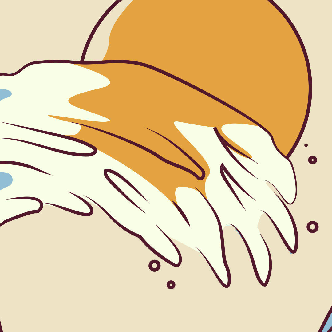 Oceanic Wave Print – Stickaroo