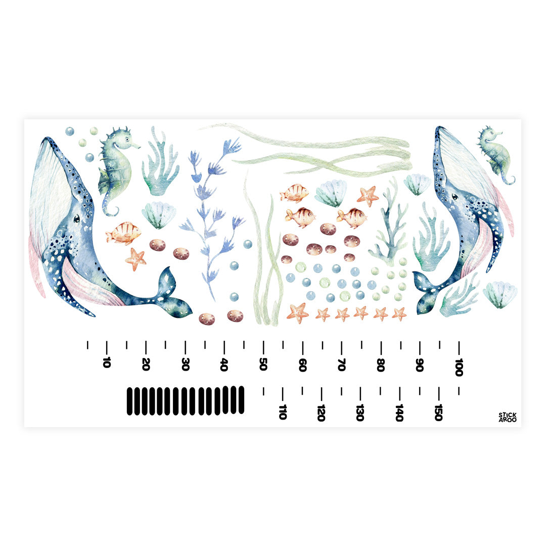 Sea Life Height Chart – Stickaroo