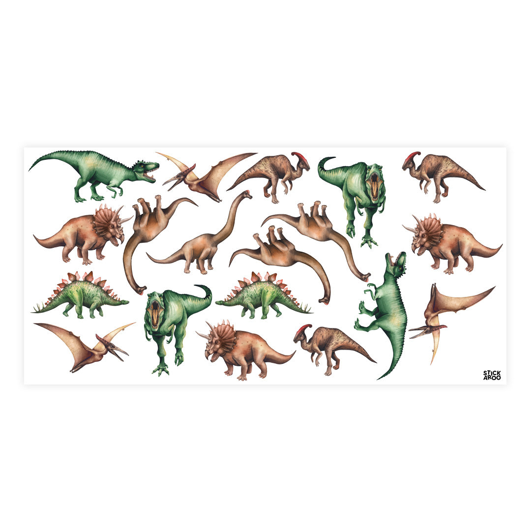 Watercolour Dinosaur Pattern – Stickaroo