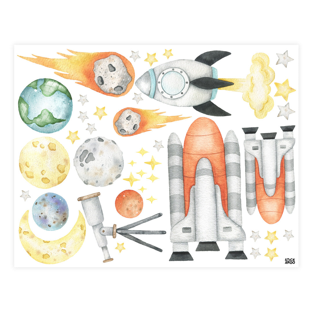 Watercolour Space – Stickaroo