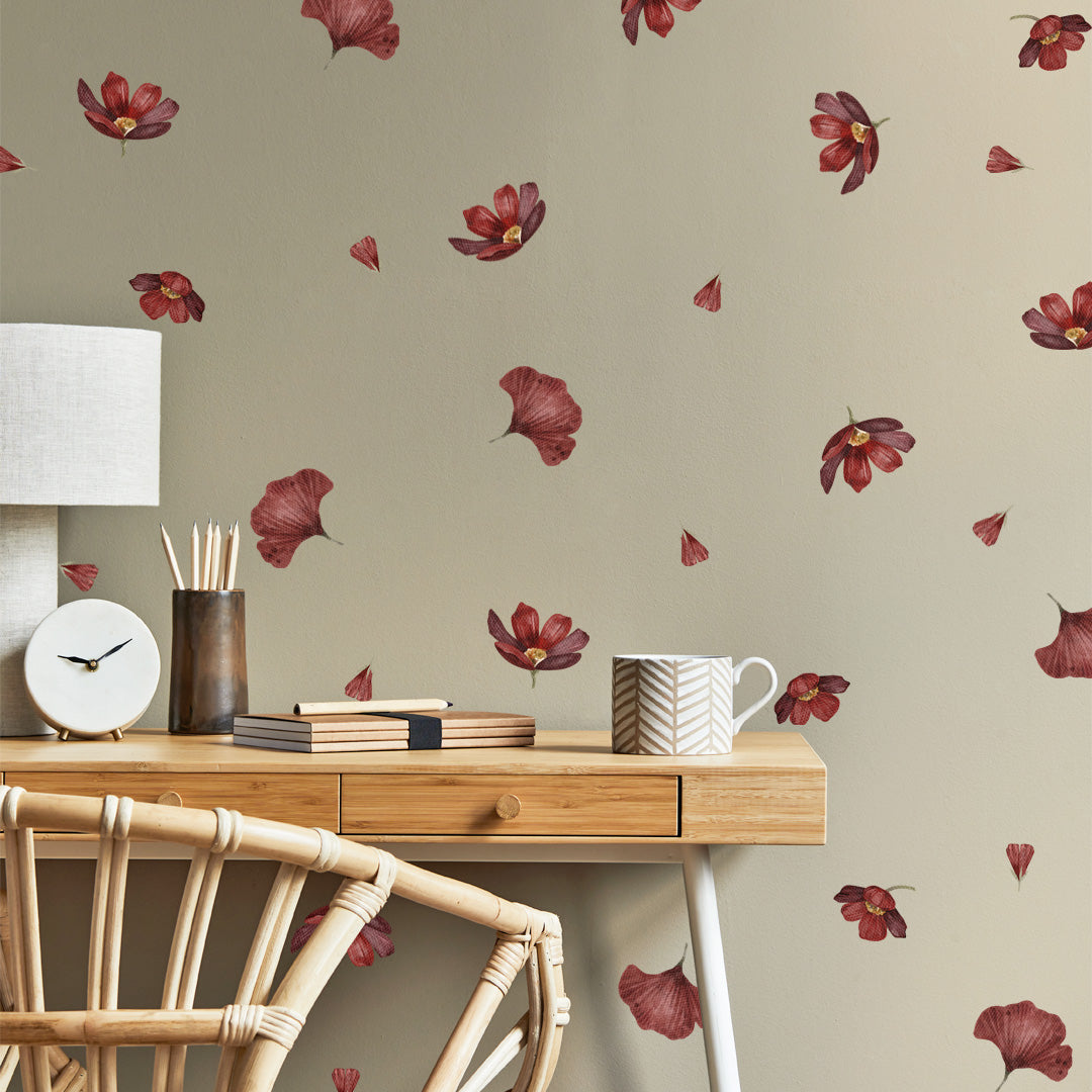 Burgundy Wildflowers – Stickaroo