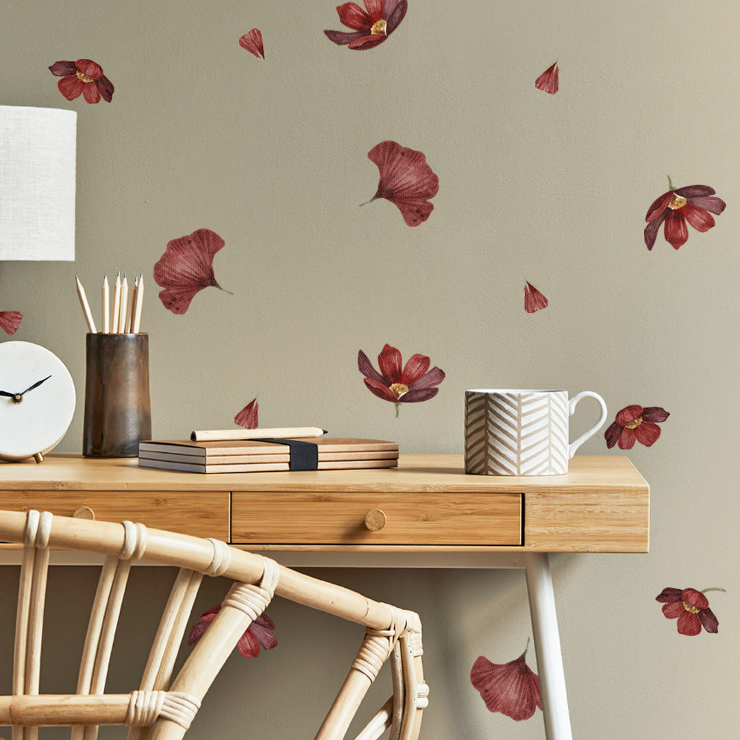 Burgundy Wildflowers – Stickaroo