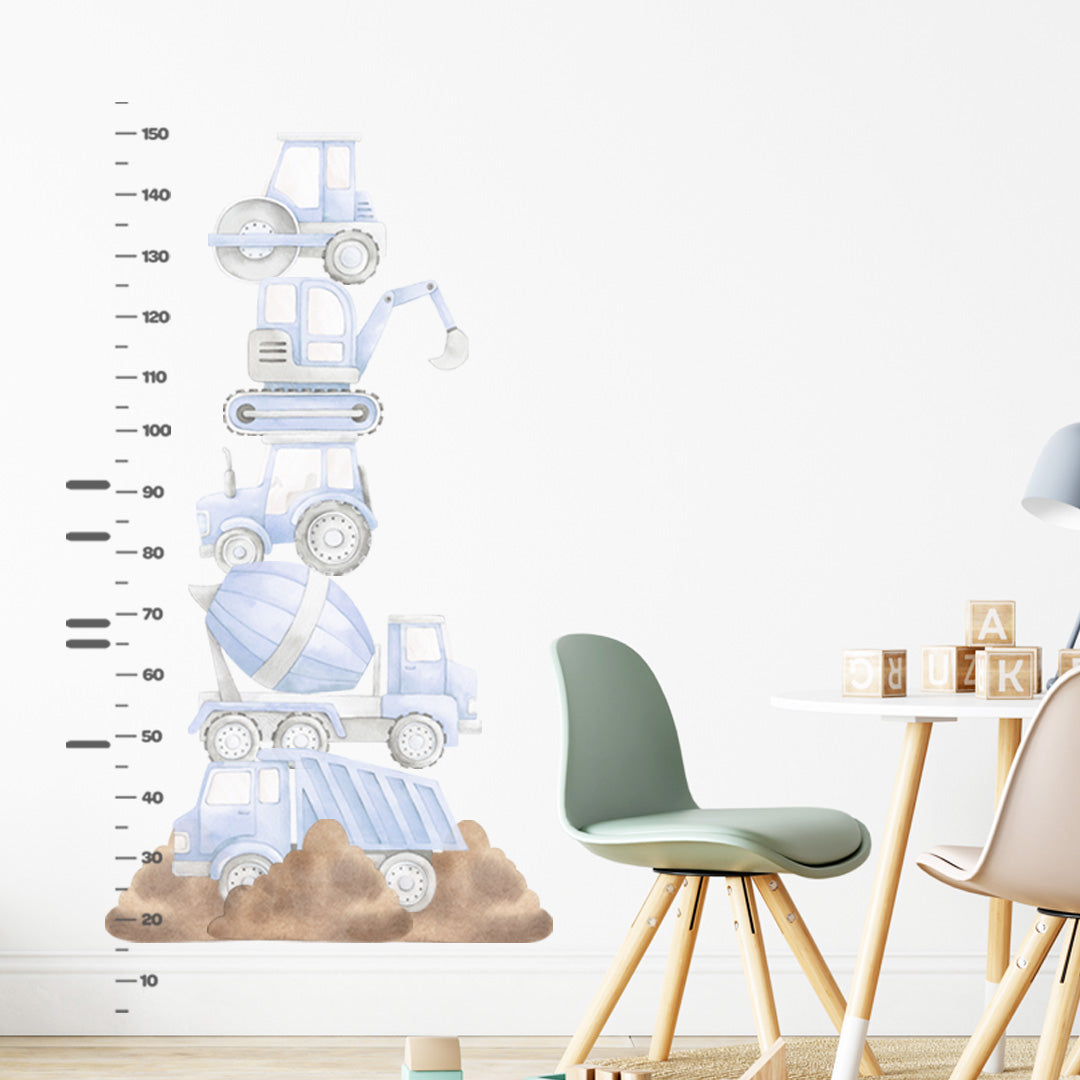 Construction Height Chart - Blue – Stickaroo