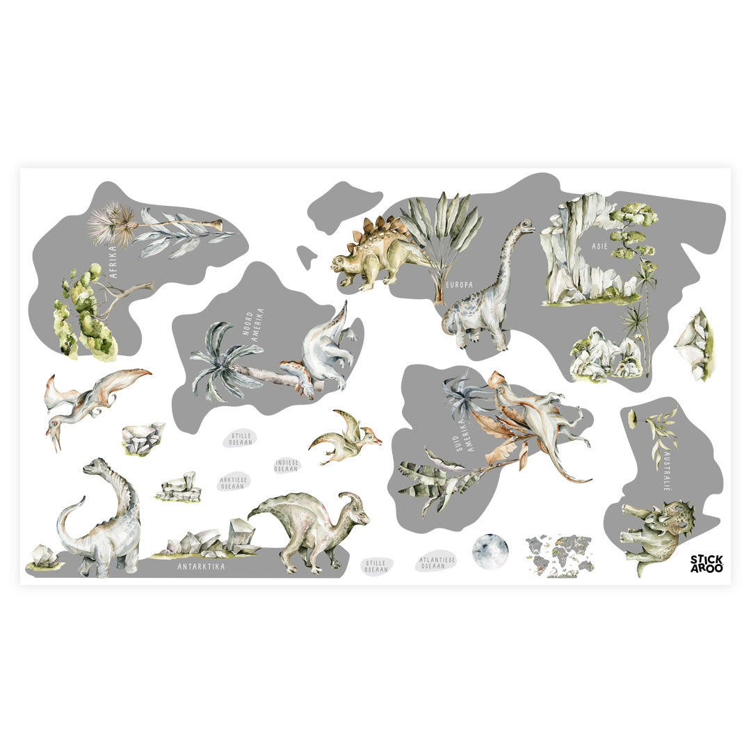 Dinosaur Map – Stickaroo